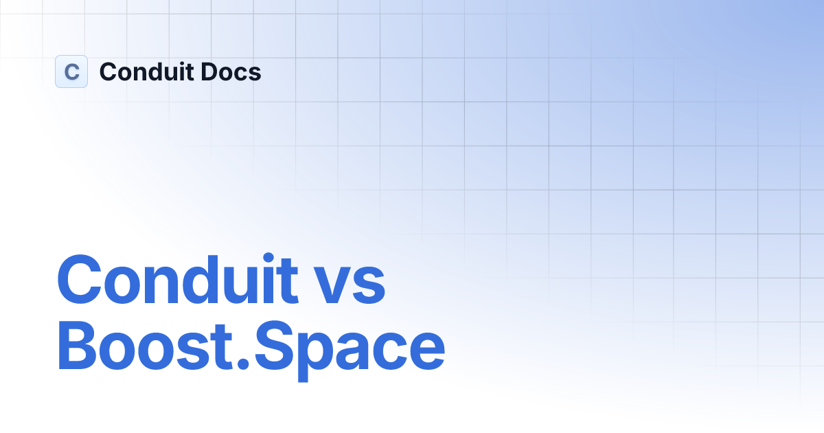 Conduit vs Boost.Space | Conduit Docs